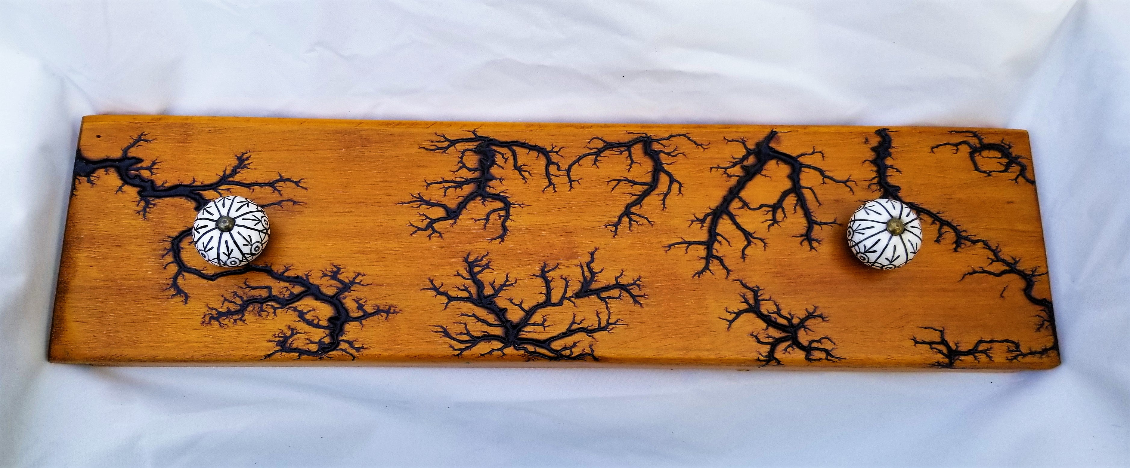 Lichtenberg burned wall hanger – The Gnarled Barnacle